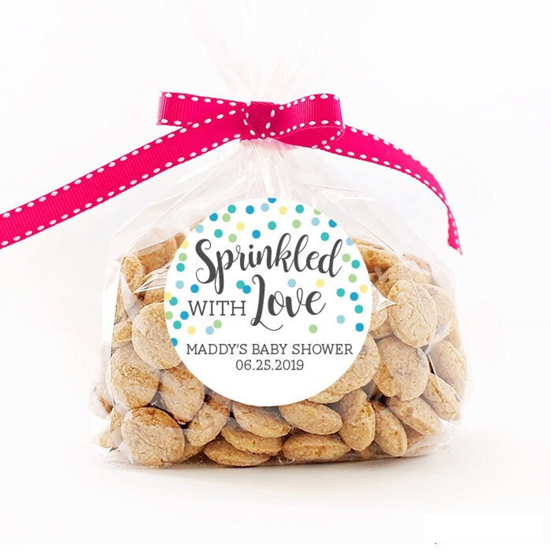 Personalized Sprinkled With Love Baby Sprinkle Stickers, Baby Sprinkle ...
