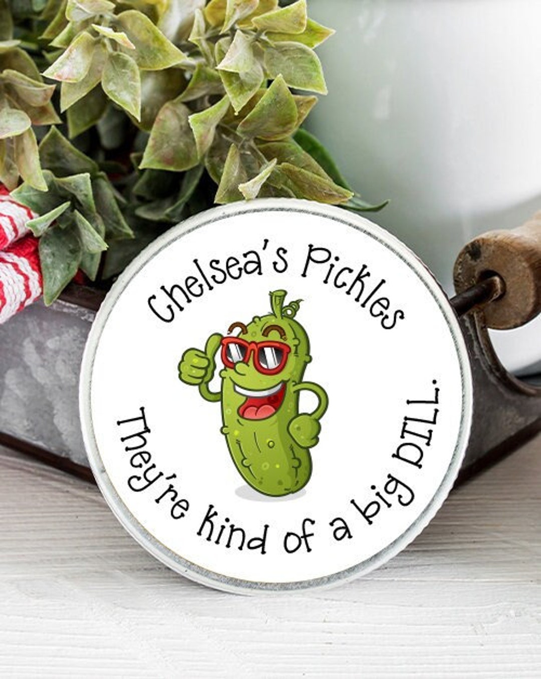 Personalized Pickle Stickers, Kind of a Big Dill Pickle Stickers ...