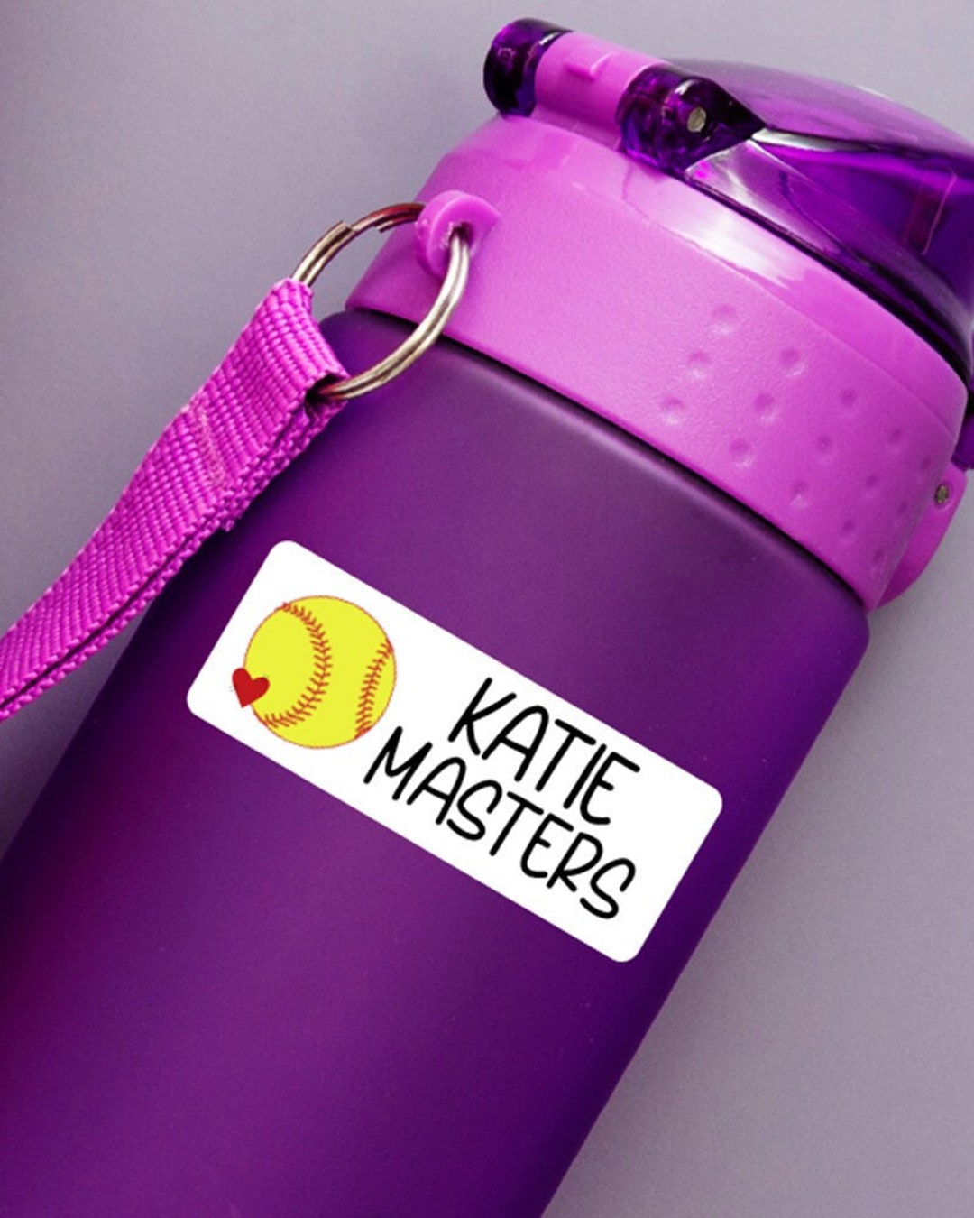 Personalized Name Labels, Softball Name Stickers Waterproof Dishwasher ...