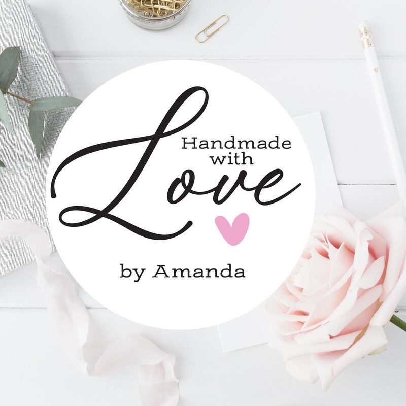 Made With Love Label - Etsy
