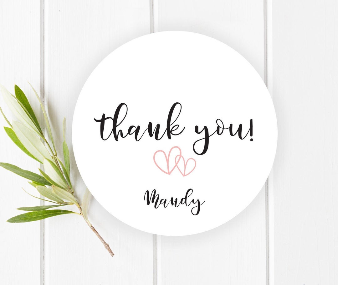 Personalized Thank You Stickers, Business Stickers, Baby Shower ...
