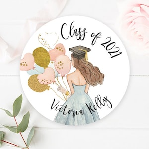 Personalized Stickers, Graduation Party Stickers, Graduation ...