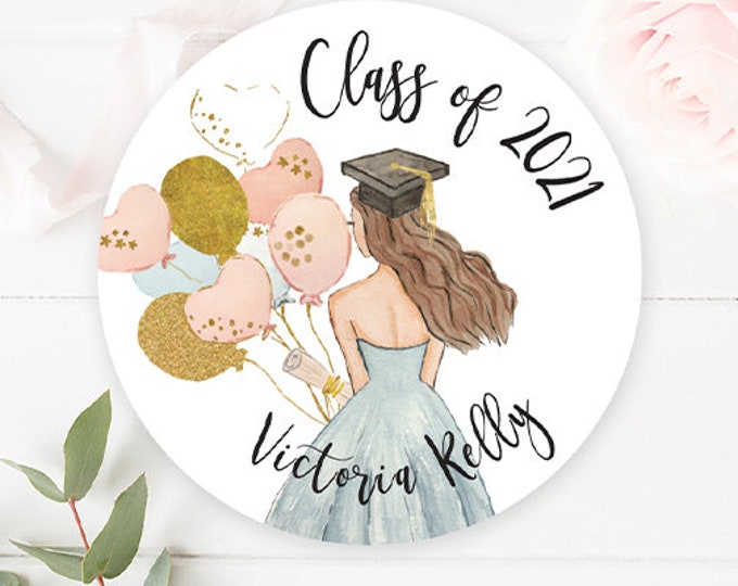 Personalized Stickers, Graduation Party Stickers, Graduation ...