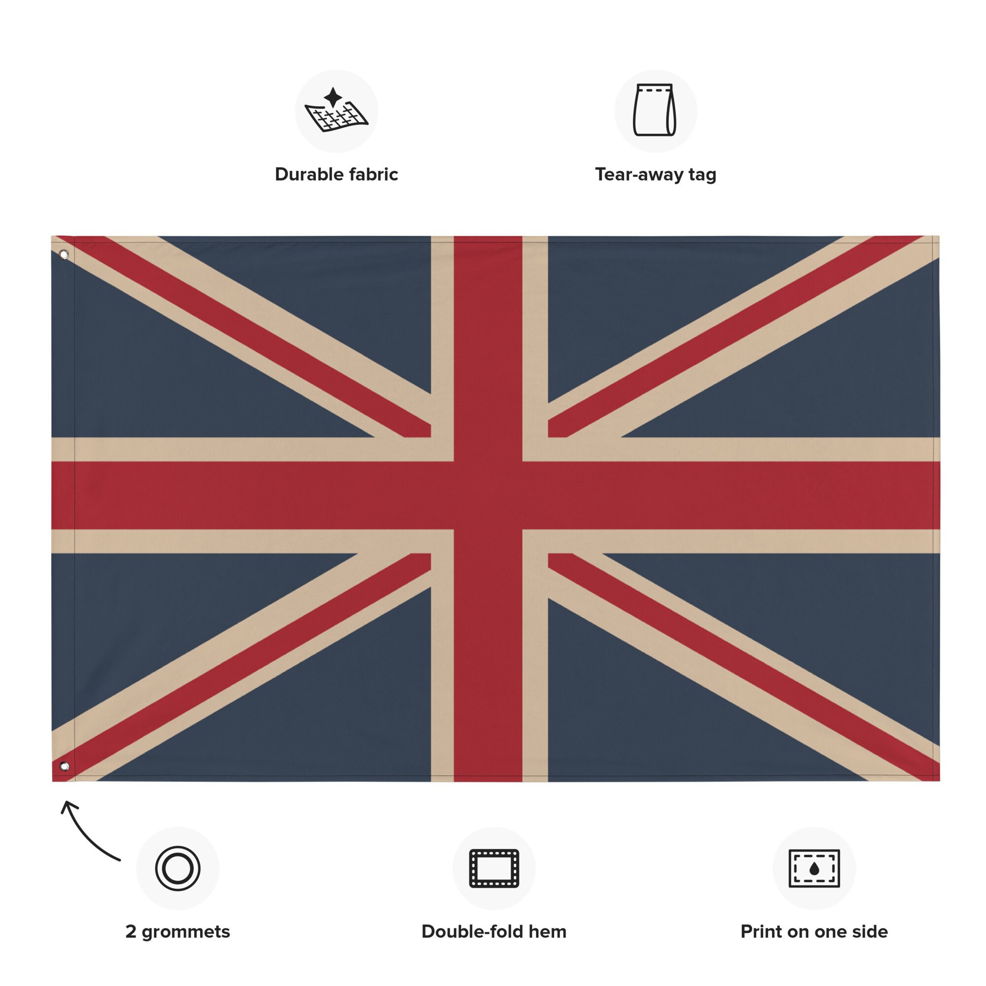 Union Jack Flag British Flag Vintage Union Jack Flag Coronation ...