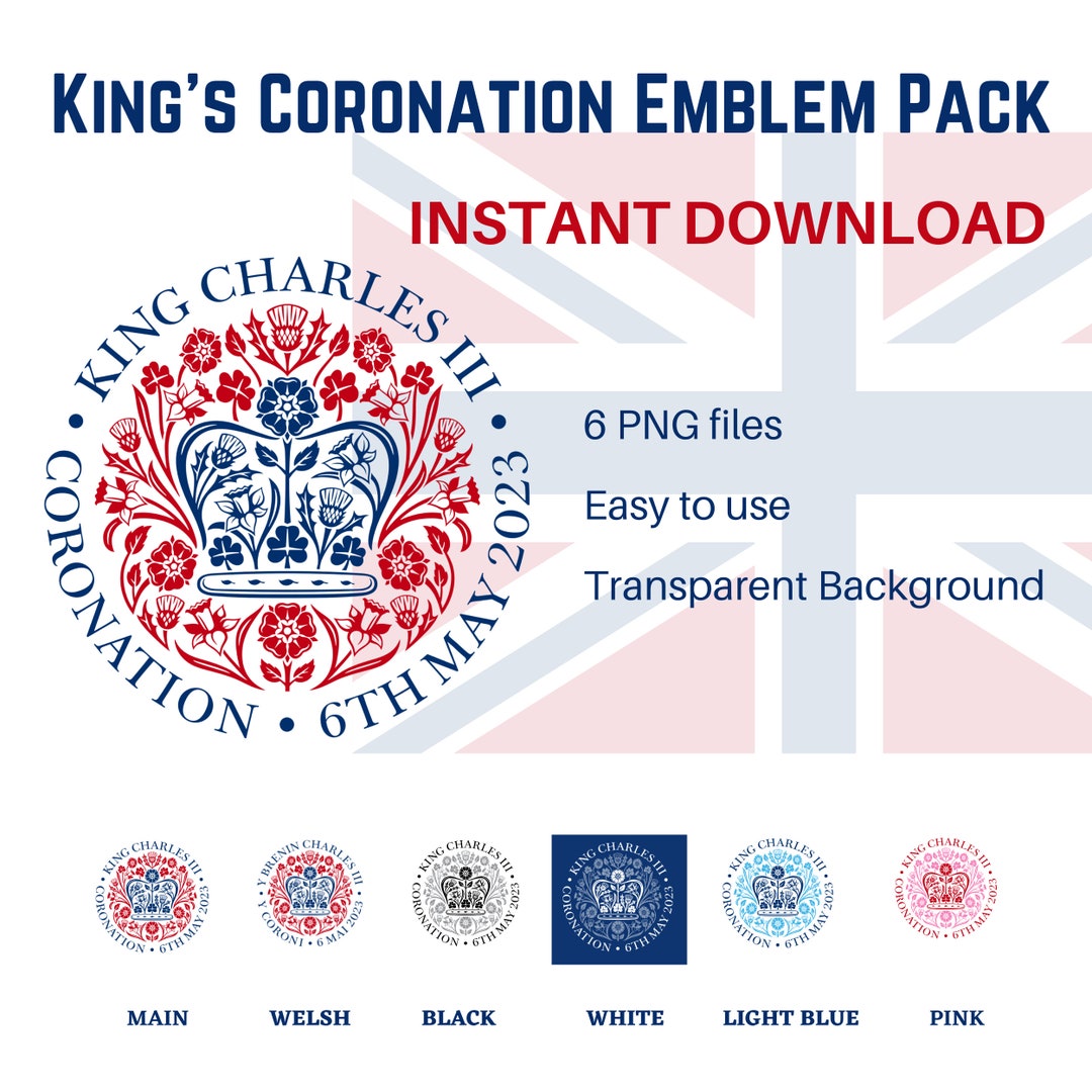 Coronation Emblem PNG King Charles III Emblem Coronation - Etsy