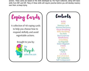 Coping Skills Toolbox, Coping Skills Cards, Emotional Regulation ...