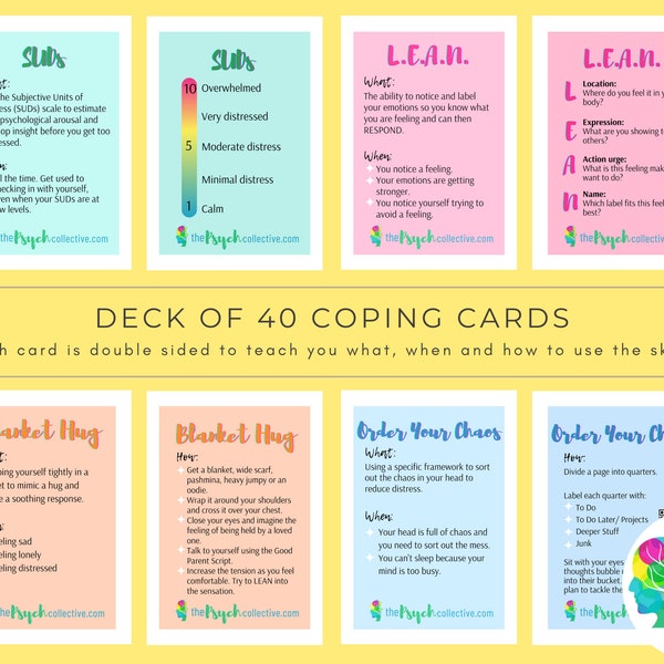 Coping Cards - Etsy