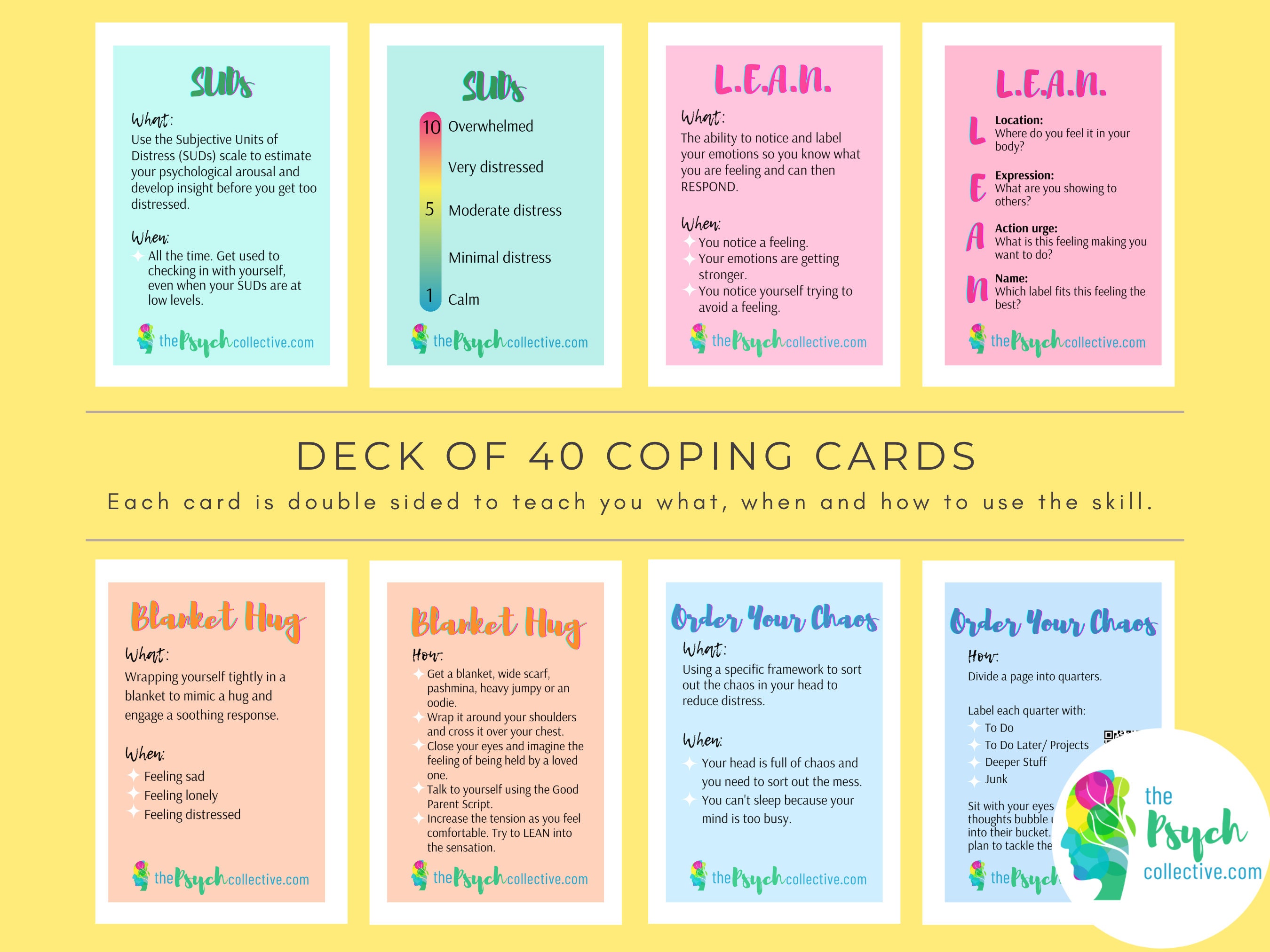 Coping Cards - Deck of 40 - Etsy