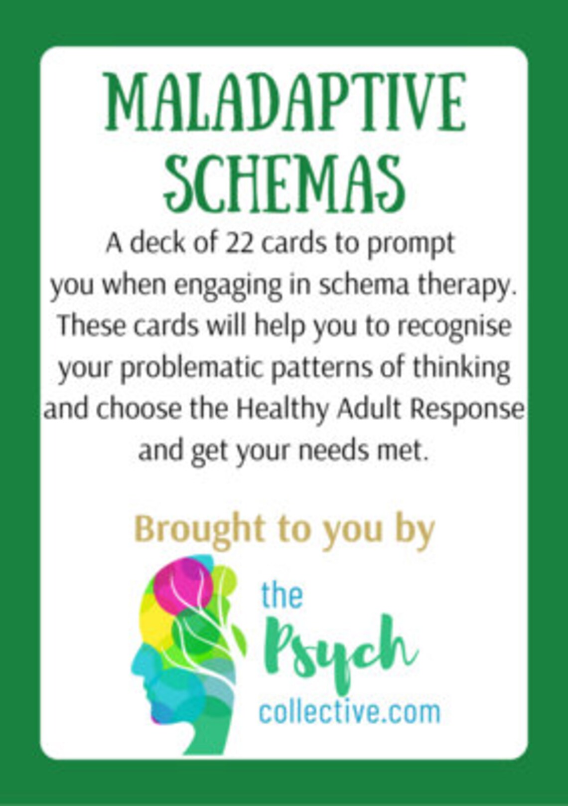 Schema Therapy Cards- Deck of 43 - Etsy