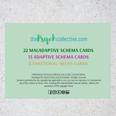Schema Therapy Cards- Deck of 43 - Etsy