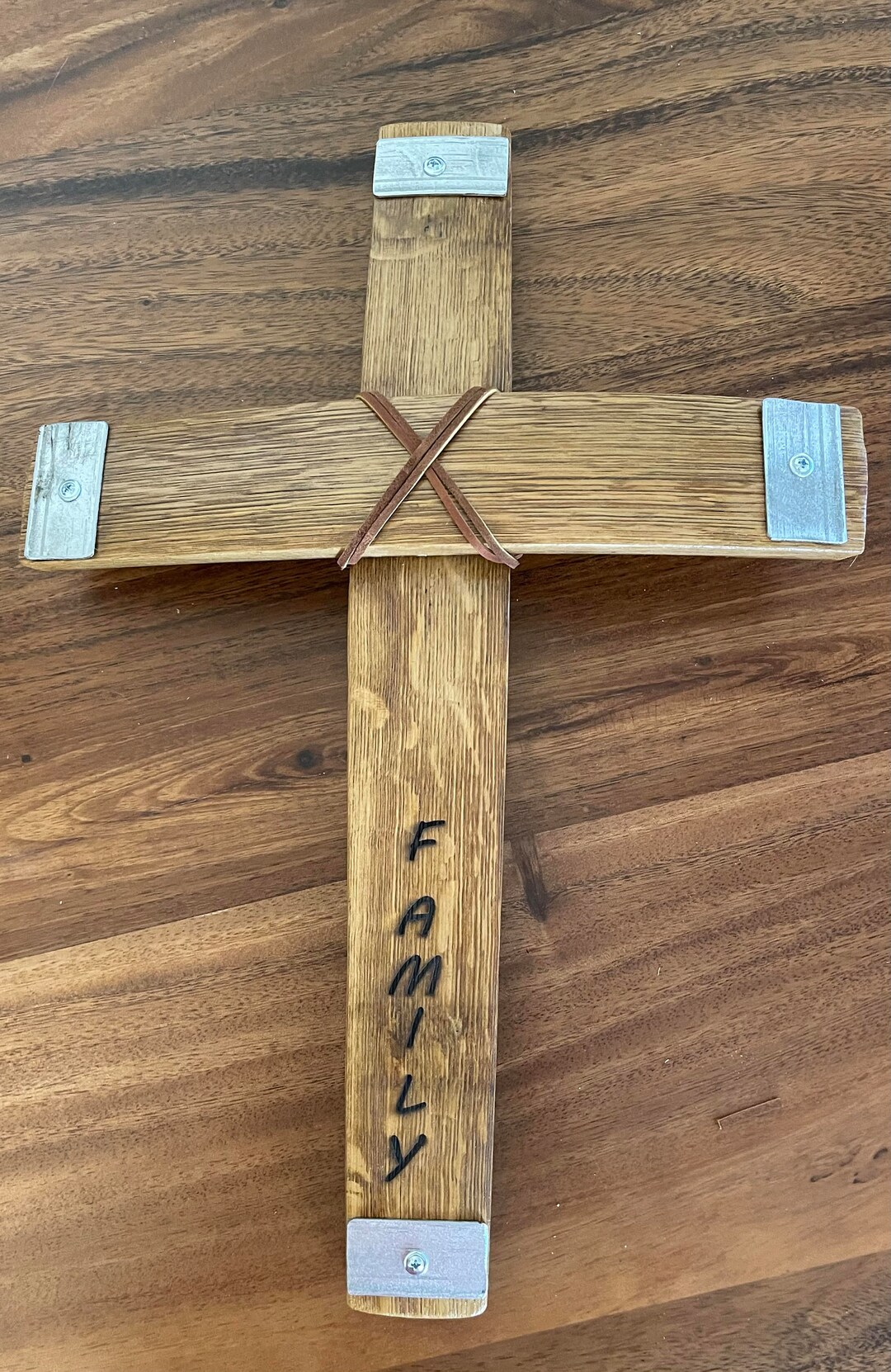WINE Barrel STAVE CROSS Can Be Personalized Rustic 23 Inches - Etsy