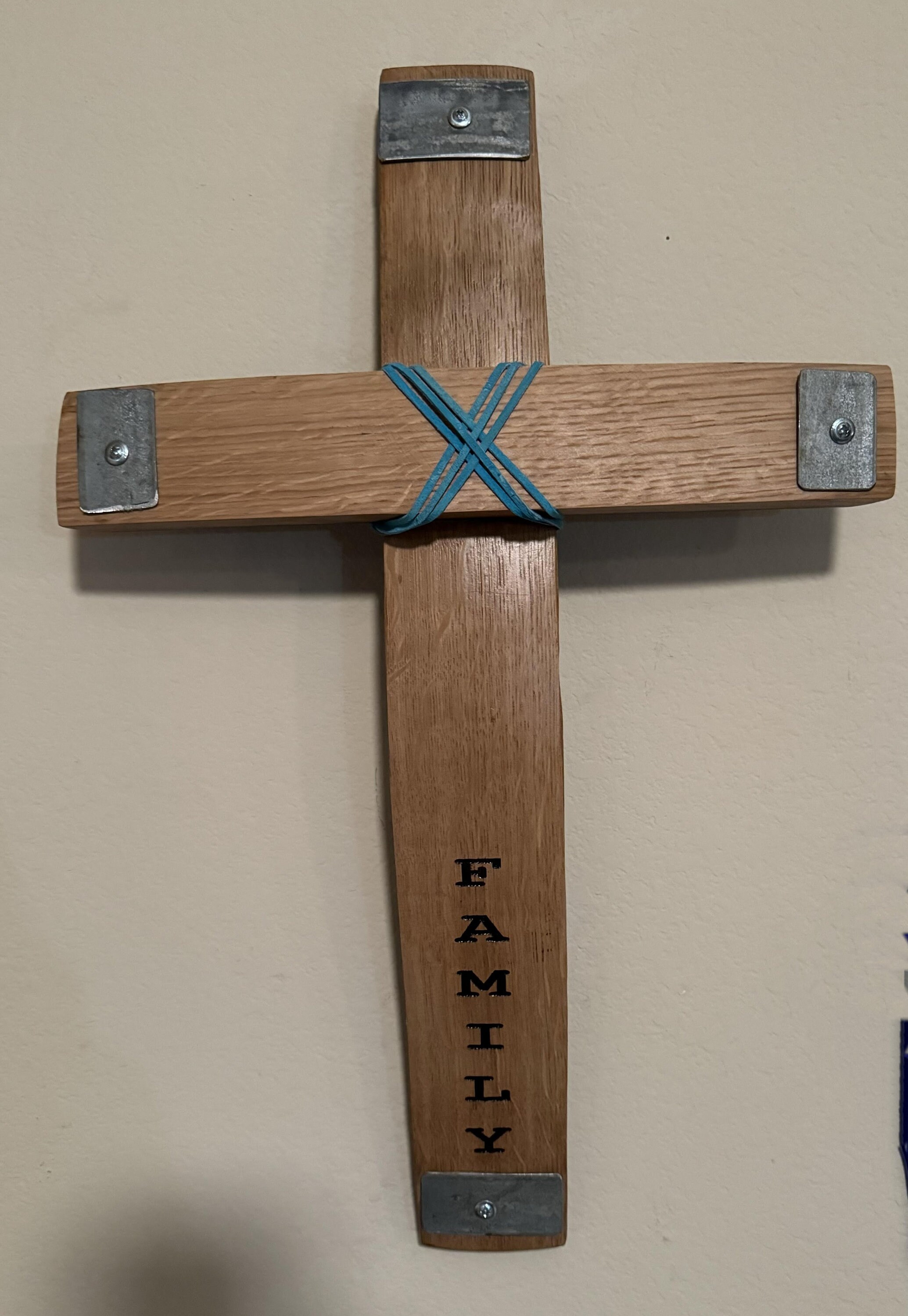 WINE Barrel STAVE CROSS Can Be Personalized Rustic 23 Inches - Etsy
