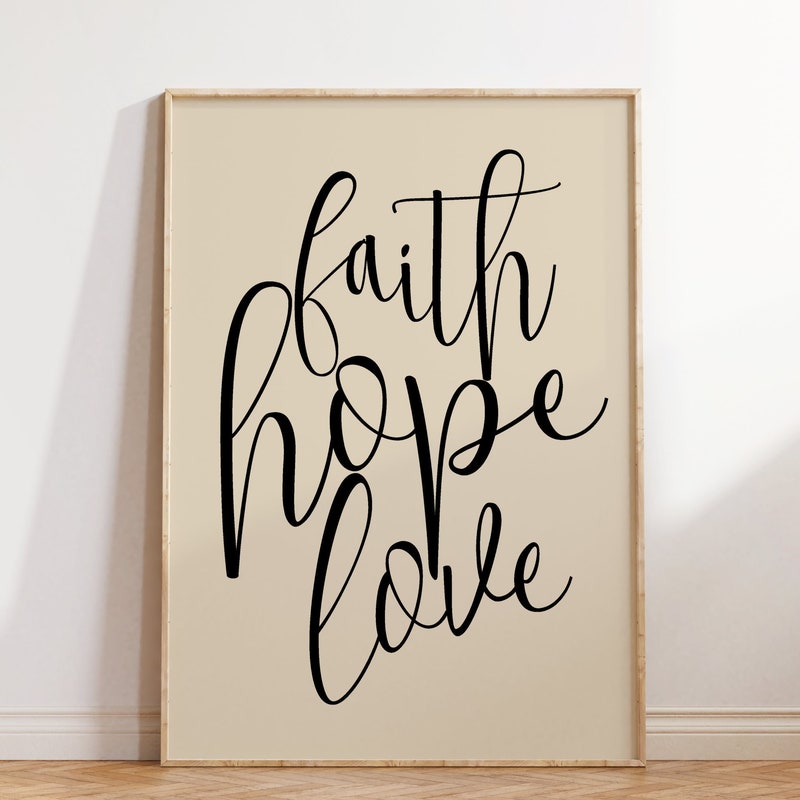Faith Poster - Etsy