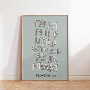 Retro Groovy Christian Wall Print, Christian Poster, Bible Scripture ...