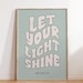 Retro Christian Wall Print, Matthew Scripture Art, Christian Poster ...