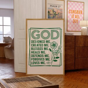Retro God Print, Christian Wall Art, Religious Poster, Digital Download ...