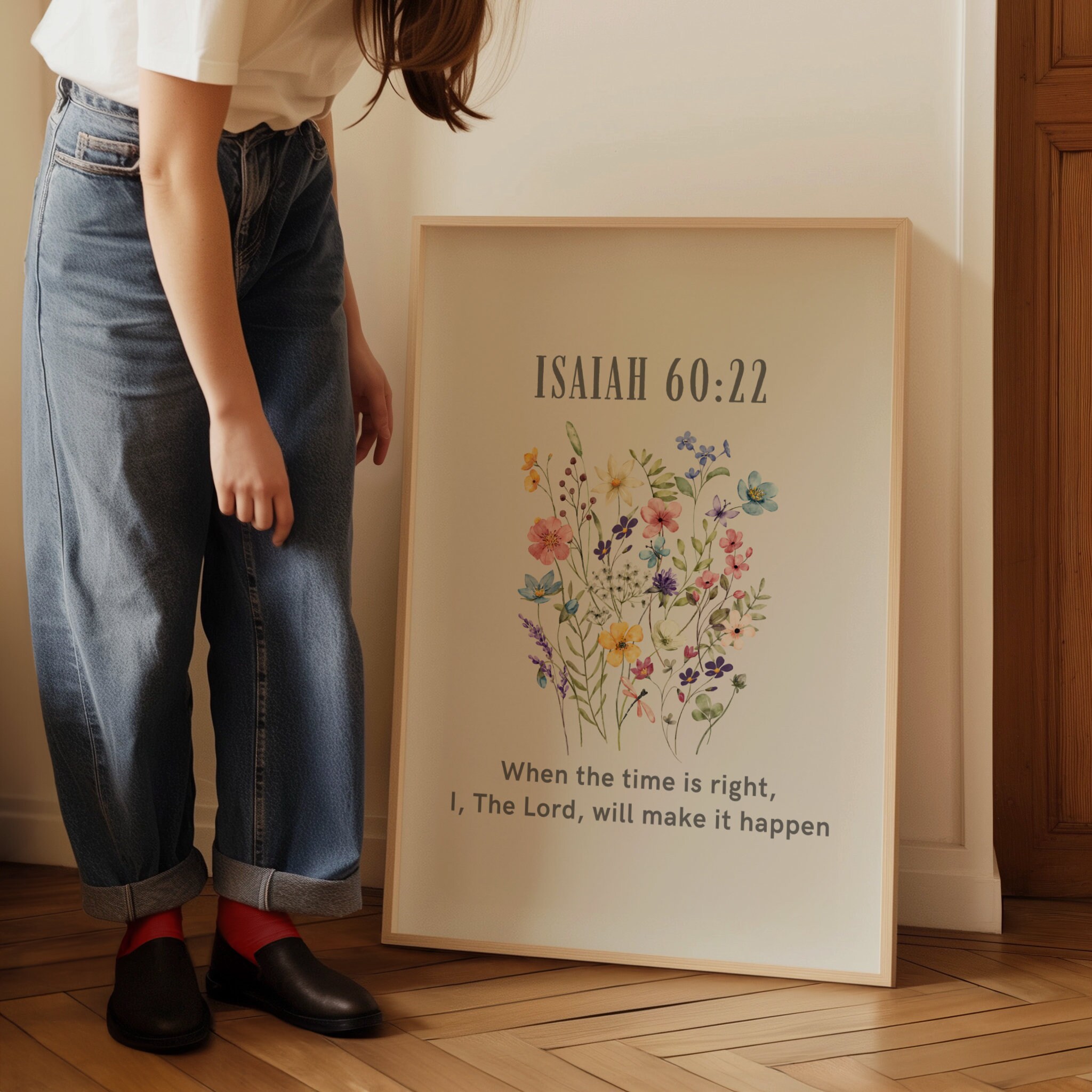 Christian Scripture Wall Art Print, Isaiah Poster, Christian Poster ...