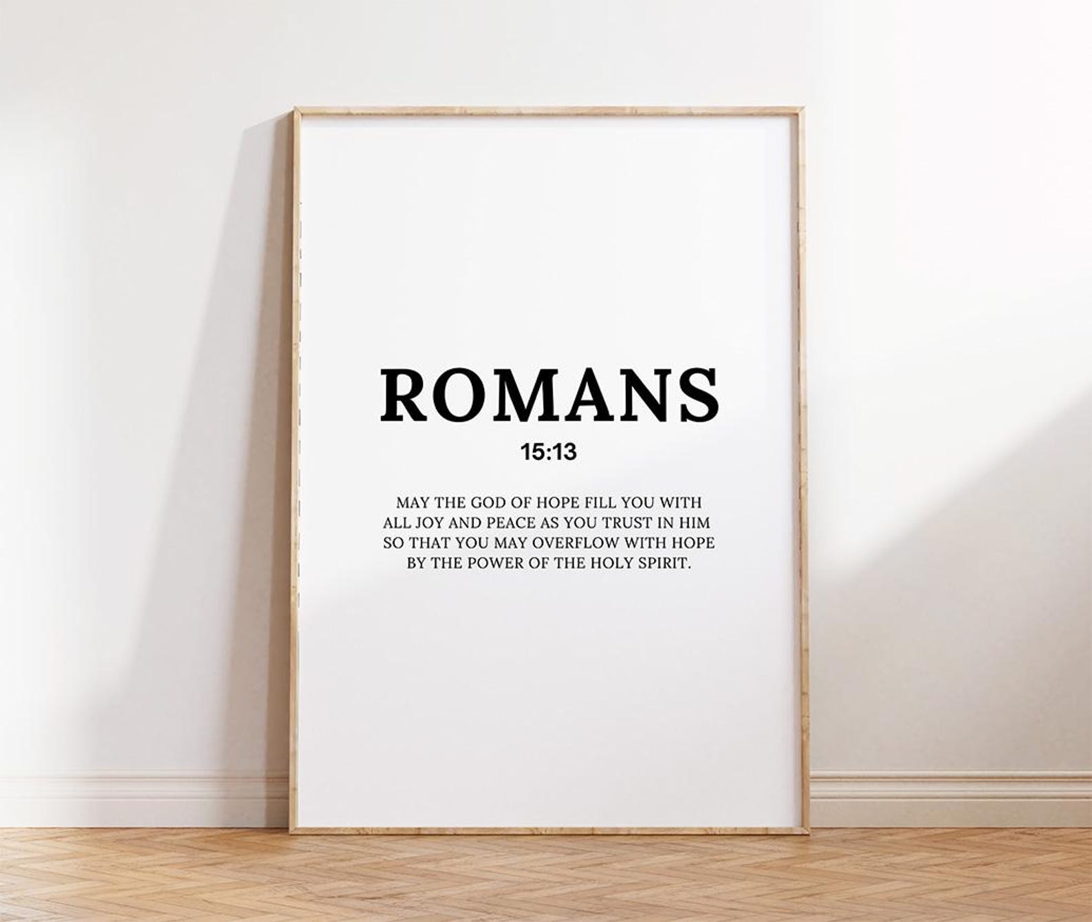 Romans 15:13, Modern Christian Art, Bible Verse Printable Wall Art ...