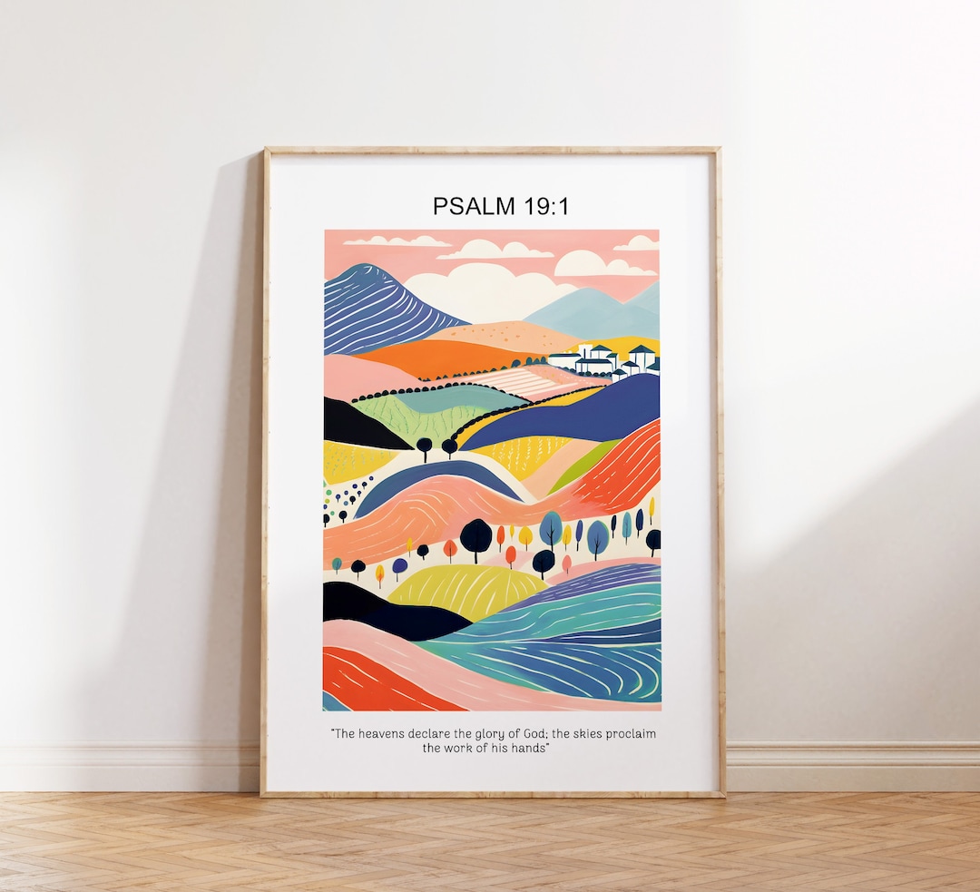 Christian Wall Art Print, Religious Poster, Digital Faith Poster, Bible ...