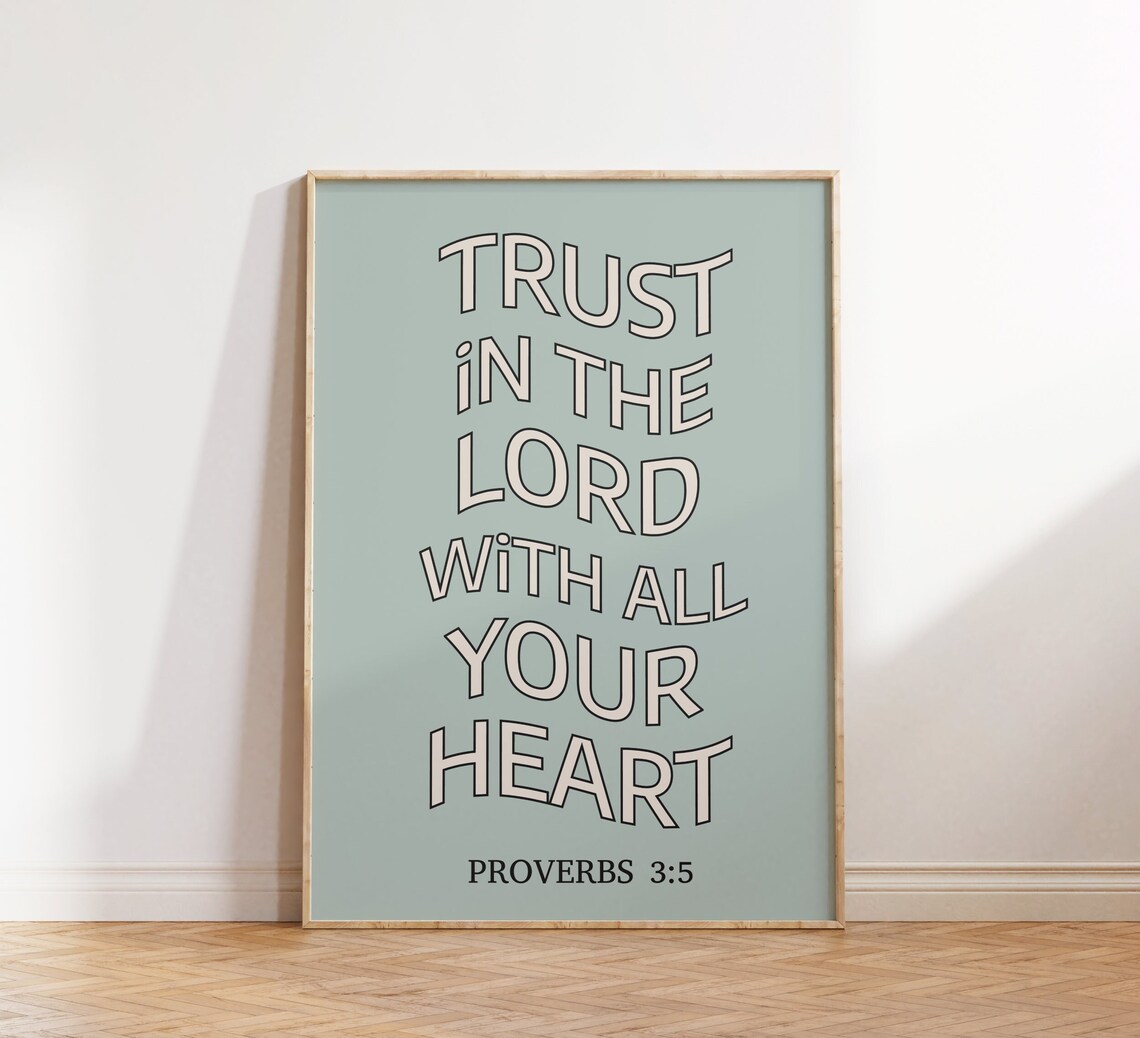 Retro Groovy Christian Wall Print, Christian Poster, Bible Scripture ...