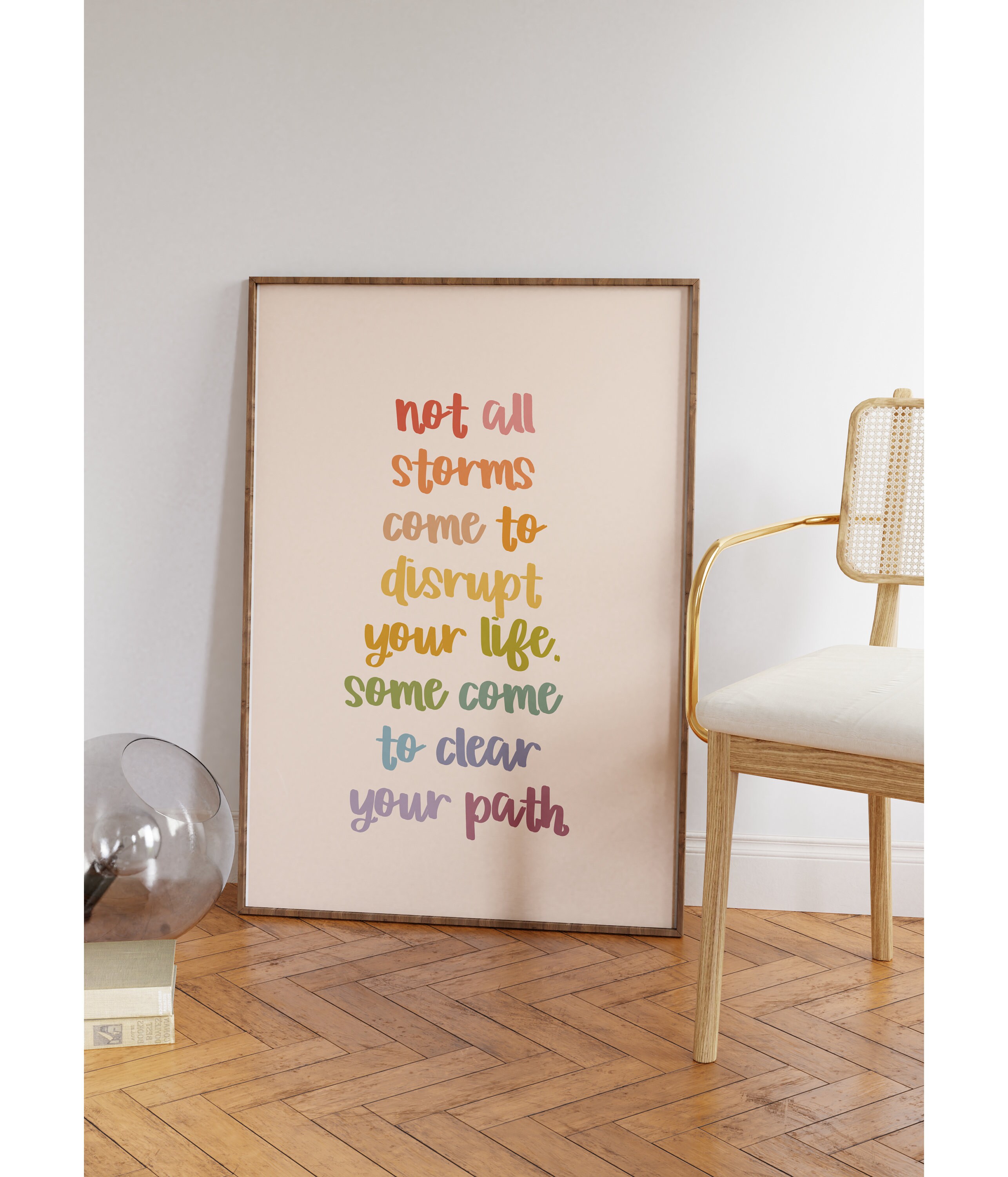 Retro Inspirational Wall Print, Motivational Poster, Wall Art, Positive ...