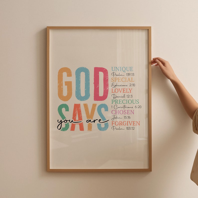 Christian Wall Art, Bible Scripture Print, Christian Poster, Religious ...