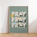 Retro Christian Wall Art Pray Print Christian Poster Bible - Etsy