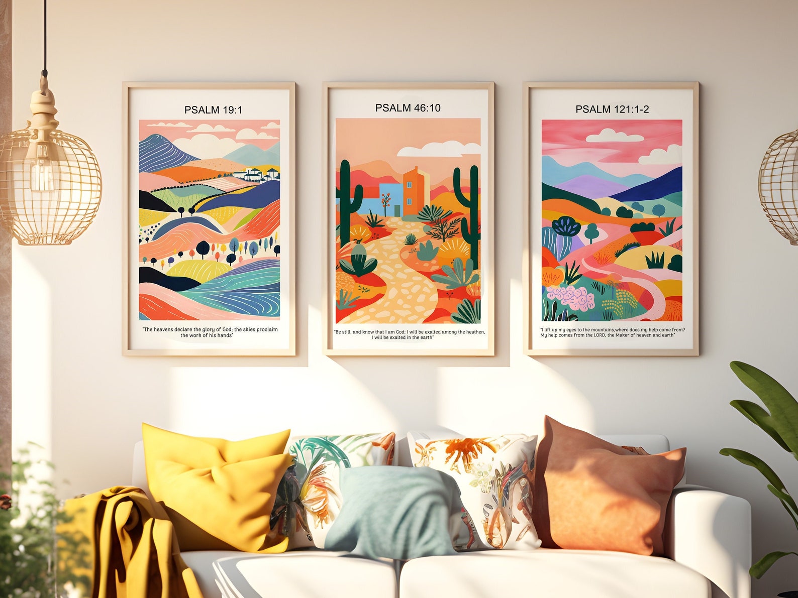 Psalm Bible Verse Bundle, Psalm Poster, Church Sunday School, Christian ...