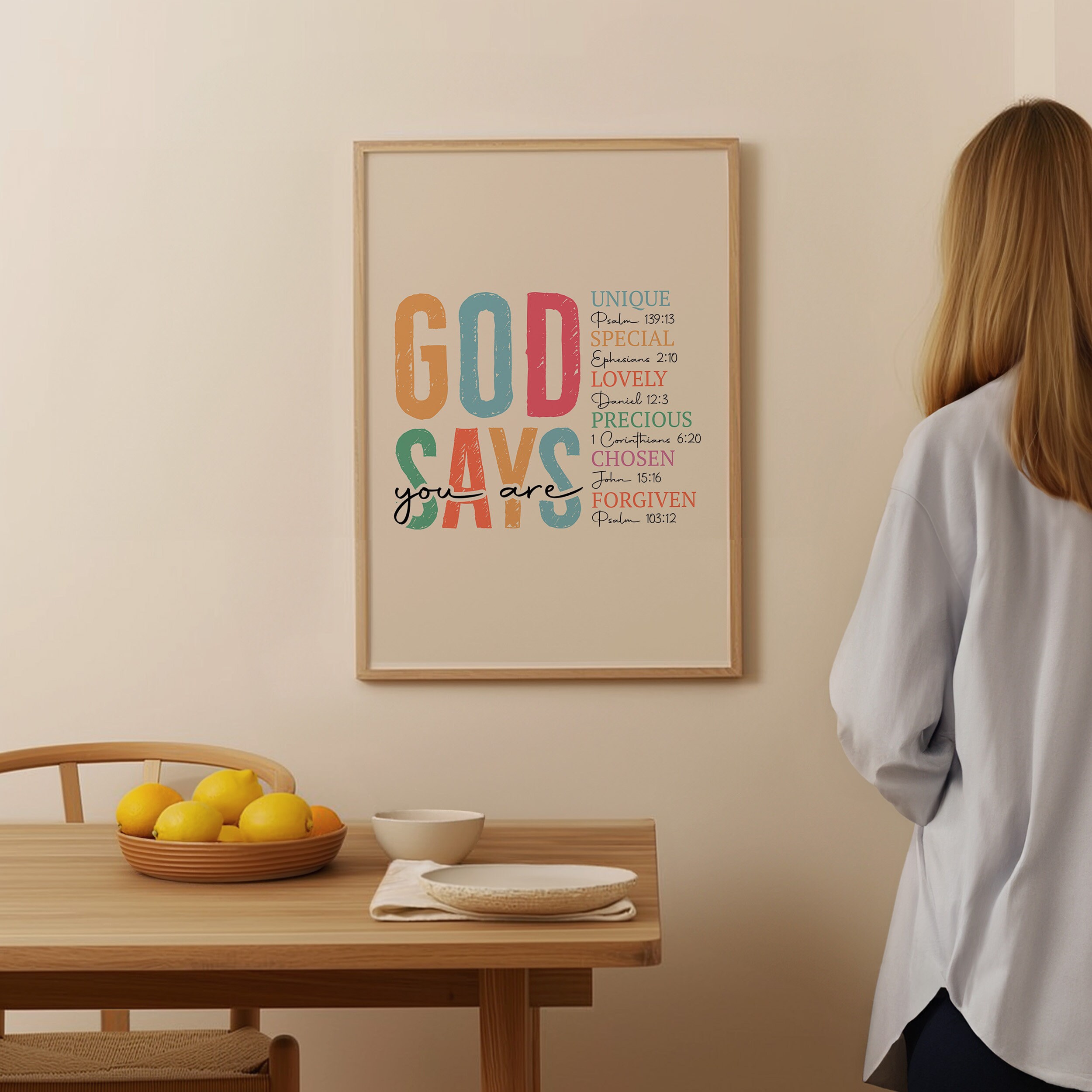 Christian Wall Art, Bible Scripture Print, Christian Poster, Religious ...