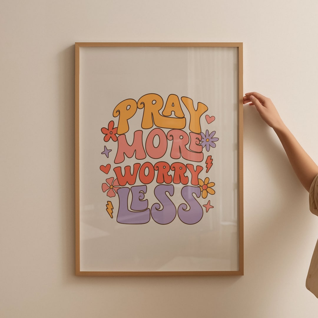 Christian Wall Print Retro Christian Poster Bible Verse Digital ...