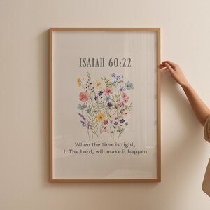 Christian Scripture Wall Art Print, Isaiah Poster, Christian Poster ...