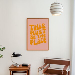 Retro Groovy Wall Print, Retro Wall Art, Digital Download, Printable ...