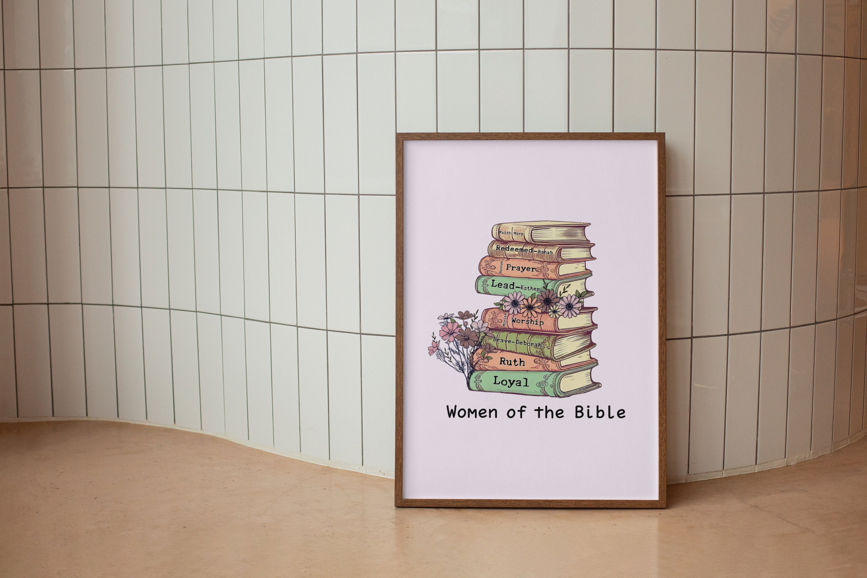 Women of the Bible Wall Print, Christian Poster, Bible Verse, Digital ...