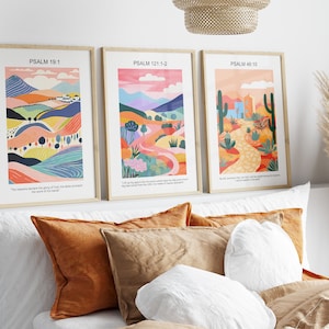 Psalm Bible Verse Bundle, Psalm Poster, Church Sunday School, Christian ...