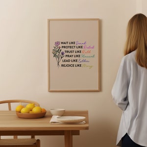 Christian Wall Art, Women of Bible Print, Religious Print, Scripture ...