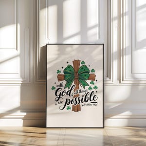 St Patricks Day Christian Print, Christian Wall Art, Matthew Bible ...