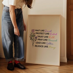 Christian Wall Art, Women of Bible Print, Religious Print, Scripture ...