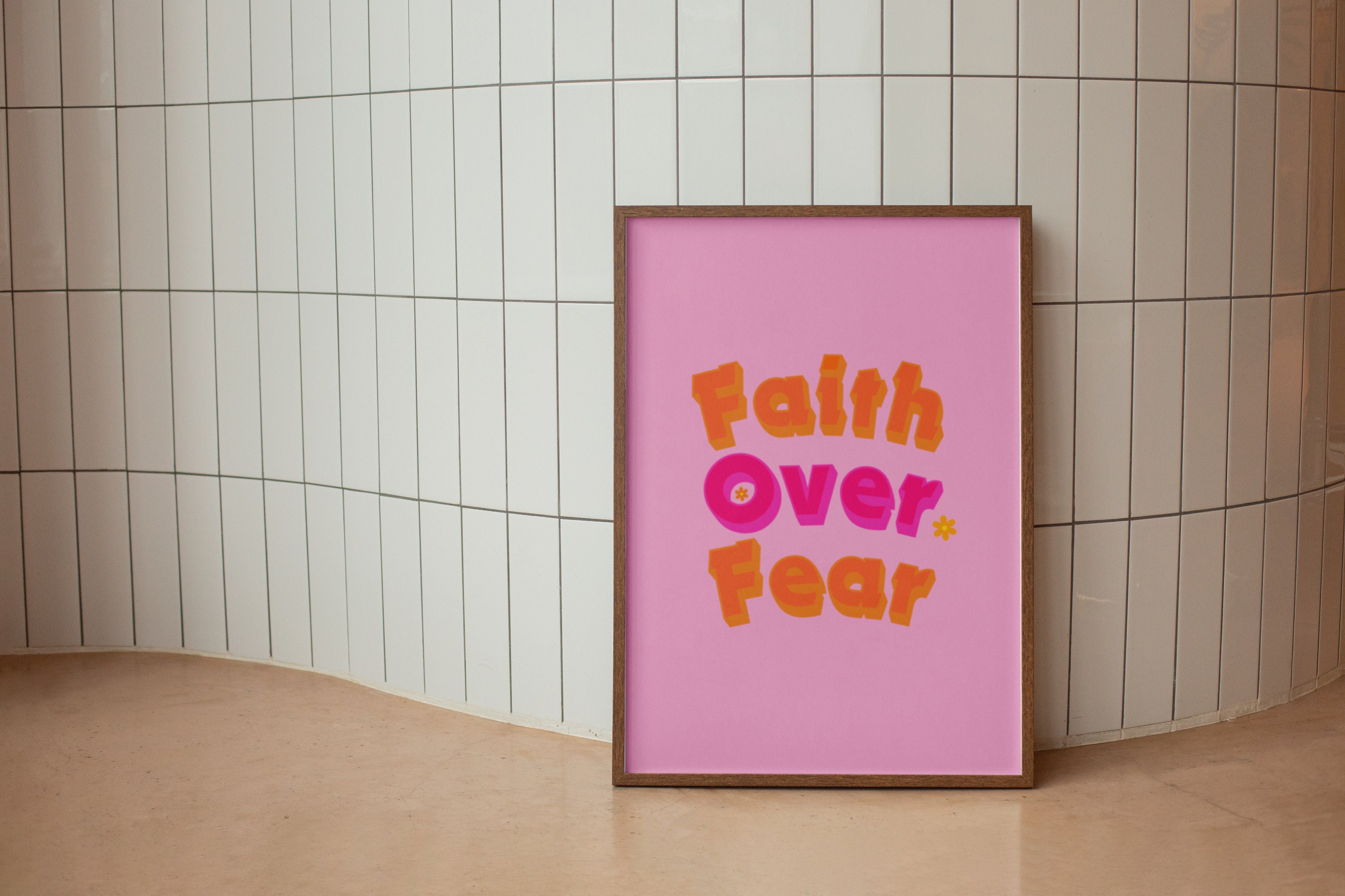 Retro Christian Wall Print, Faith Print, Christian Poster, Bible ...