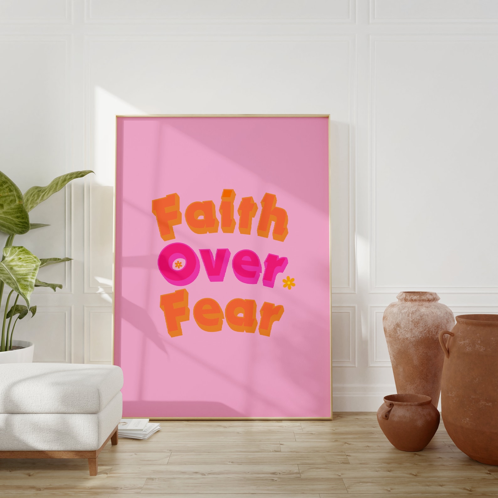 Retro Christian Wall Print, Faith Print, Christian Poster, Bible ...