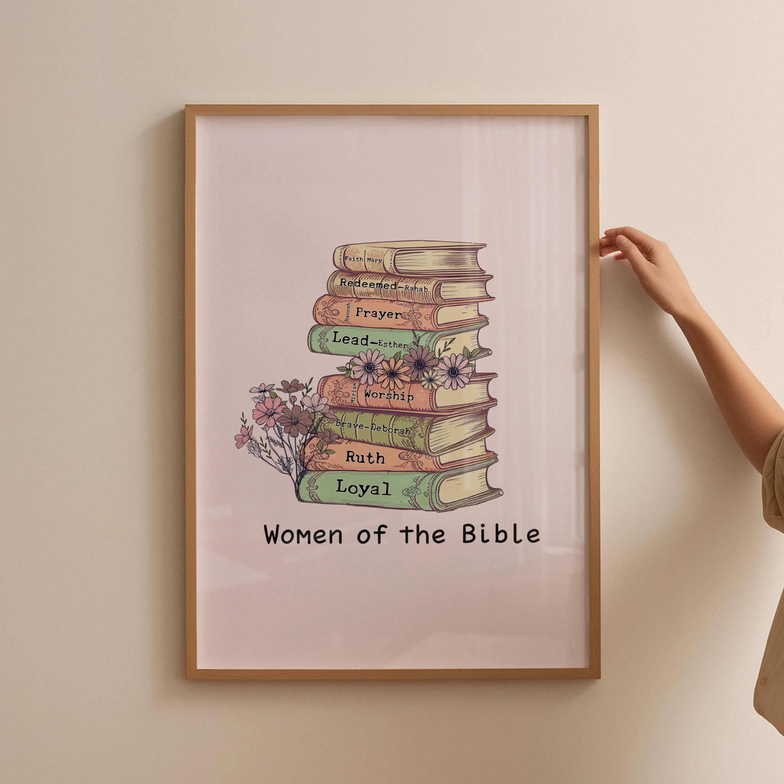 Women of the Bible Wall Print, Christian Poster, Bible Verse, Digital ...