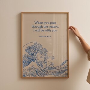 Retro Christian Wall Print, ISAIAH Scripture, Christian Poster for Wall ...
