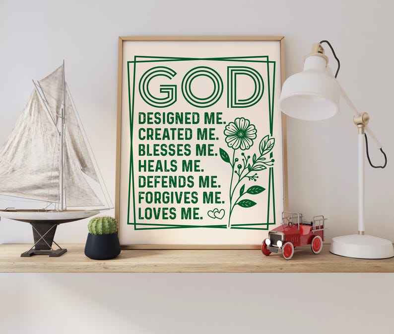 Retro God Print, Christian Wall Art, Religious Poster, Digital Download ...
