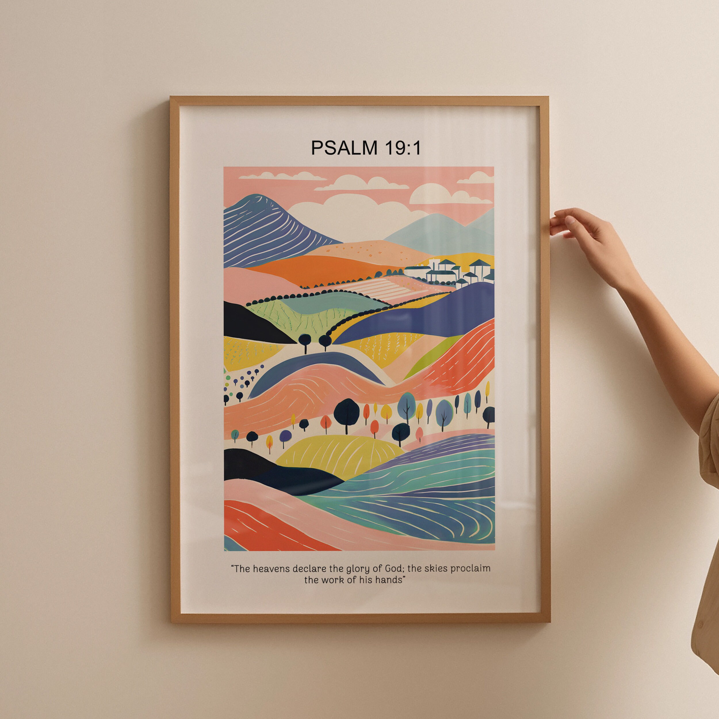 Christian Wall Art Print, Religious Poster, Digital Faith Poster, Bible ...