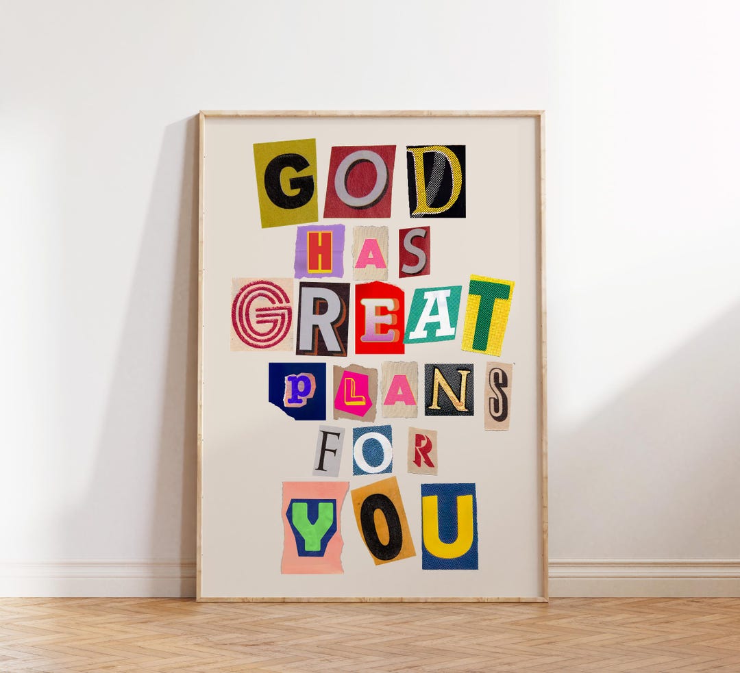 Retro Christian Wall Print, Vintage Christian Poster, God Print ...