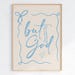 But God Print, Christian Typography Print, Trendy Christian Wall Art ...