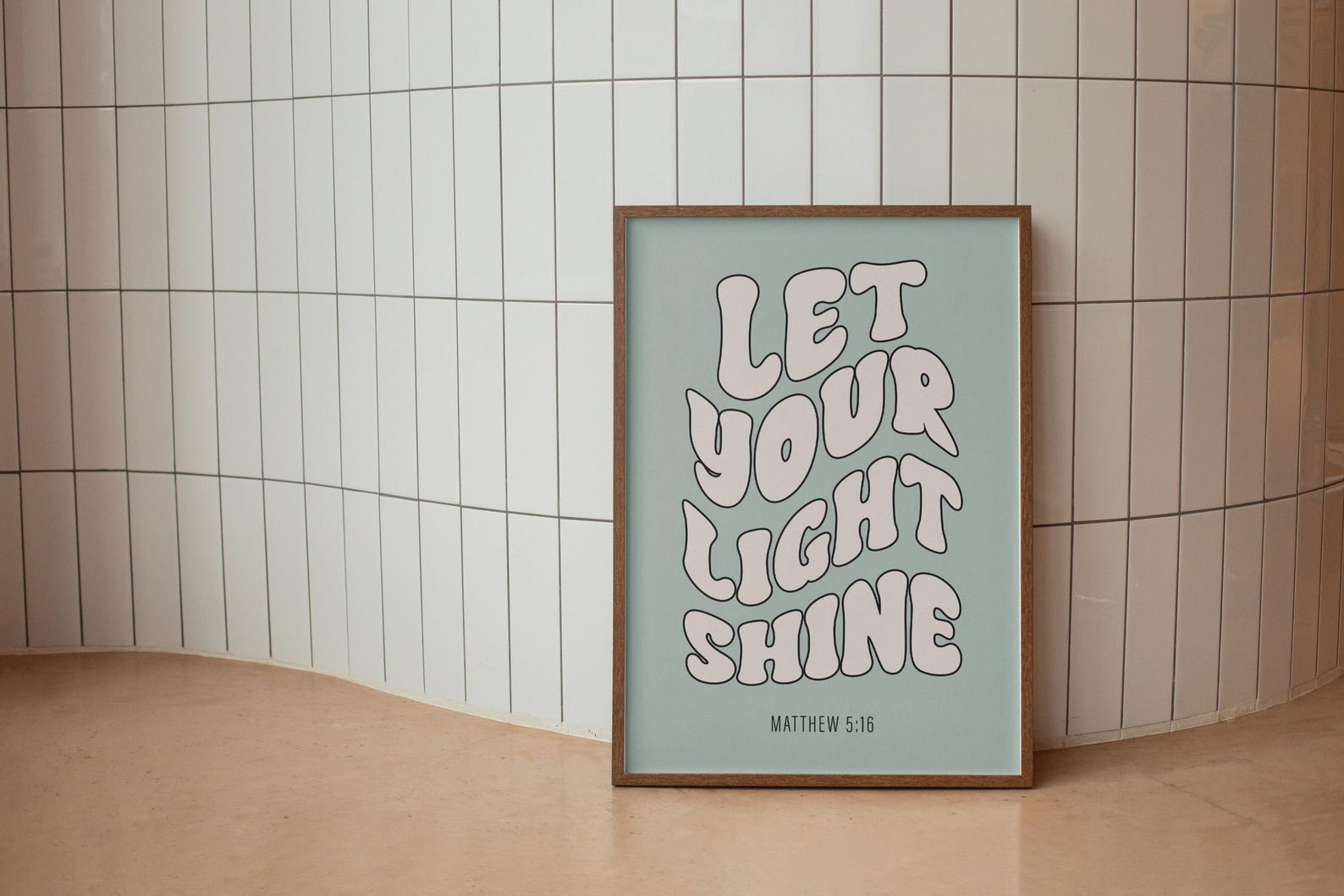 Retro Christian Wall Print, Matthew Scripture Art, Christian Poster ...