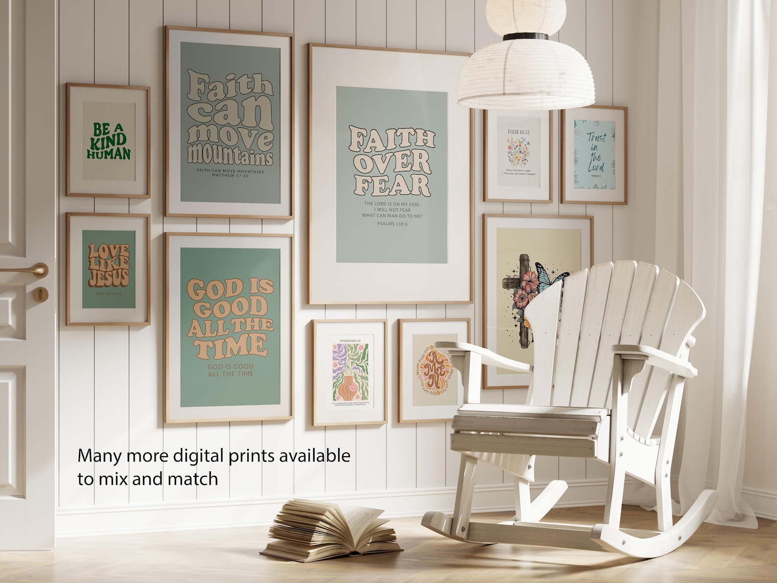 Retro Christian Wall Print, Matthew Scripture Art, Christian Poster ...