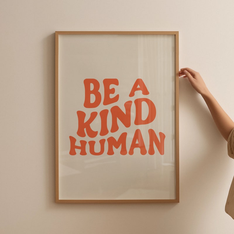 Be Kind Poster - Etsy