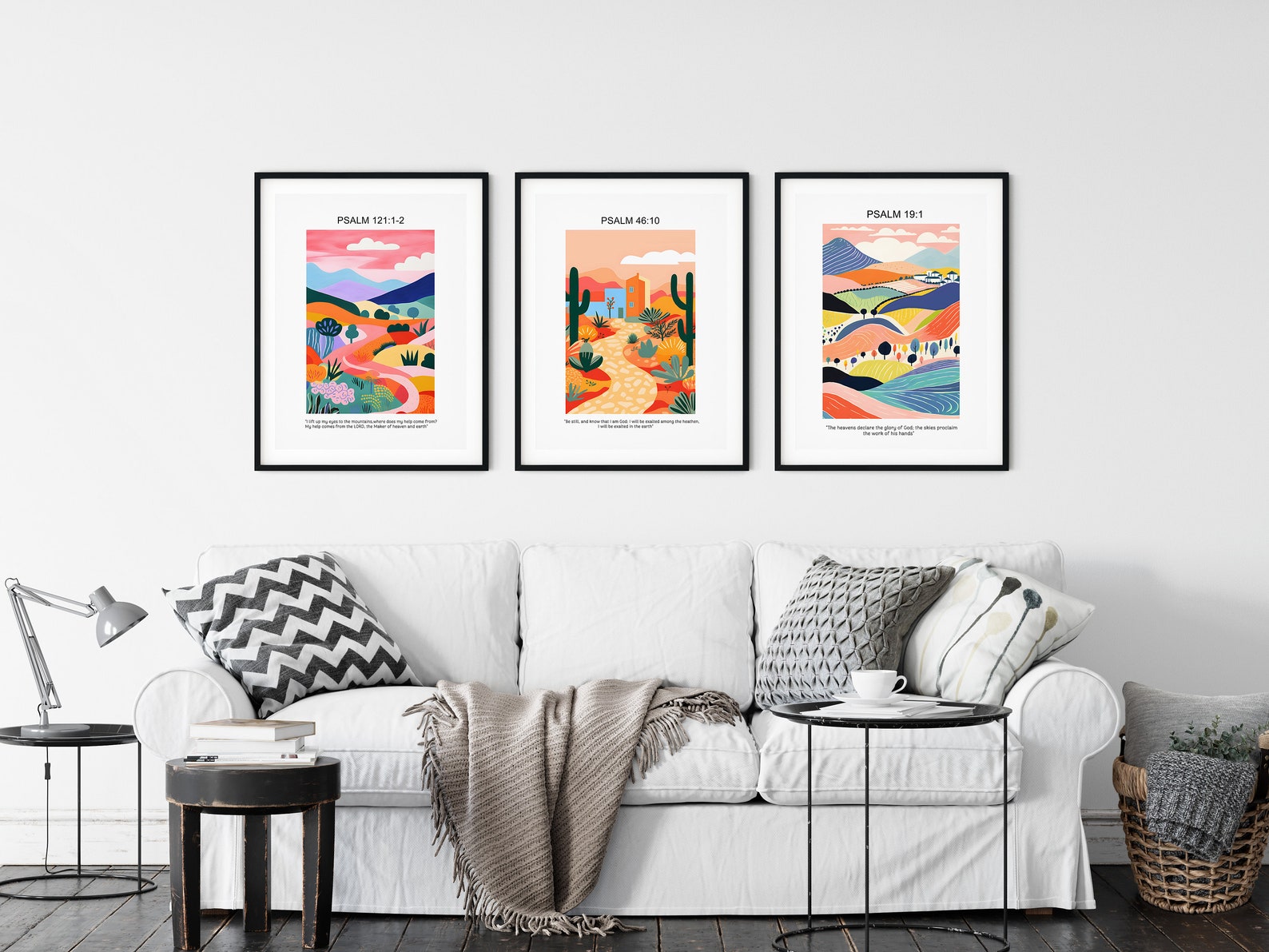 Psalm Bible Verse Bundle, Psalm Poster, Church Sunday School, Christian ...