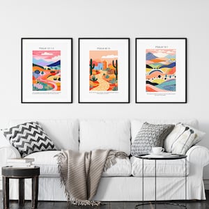 Psalm Bible Verse Bundle, Psalm Poster, Church Sunday School, Christian ...